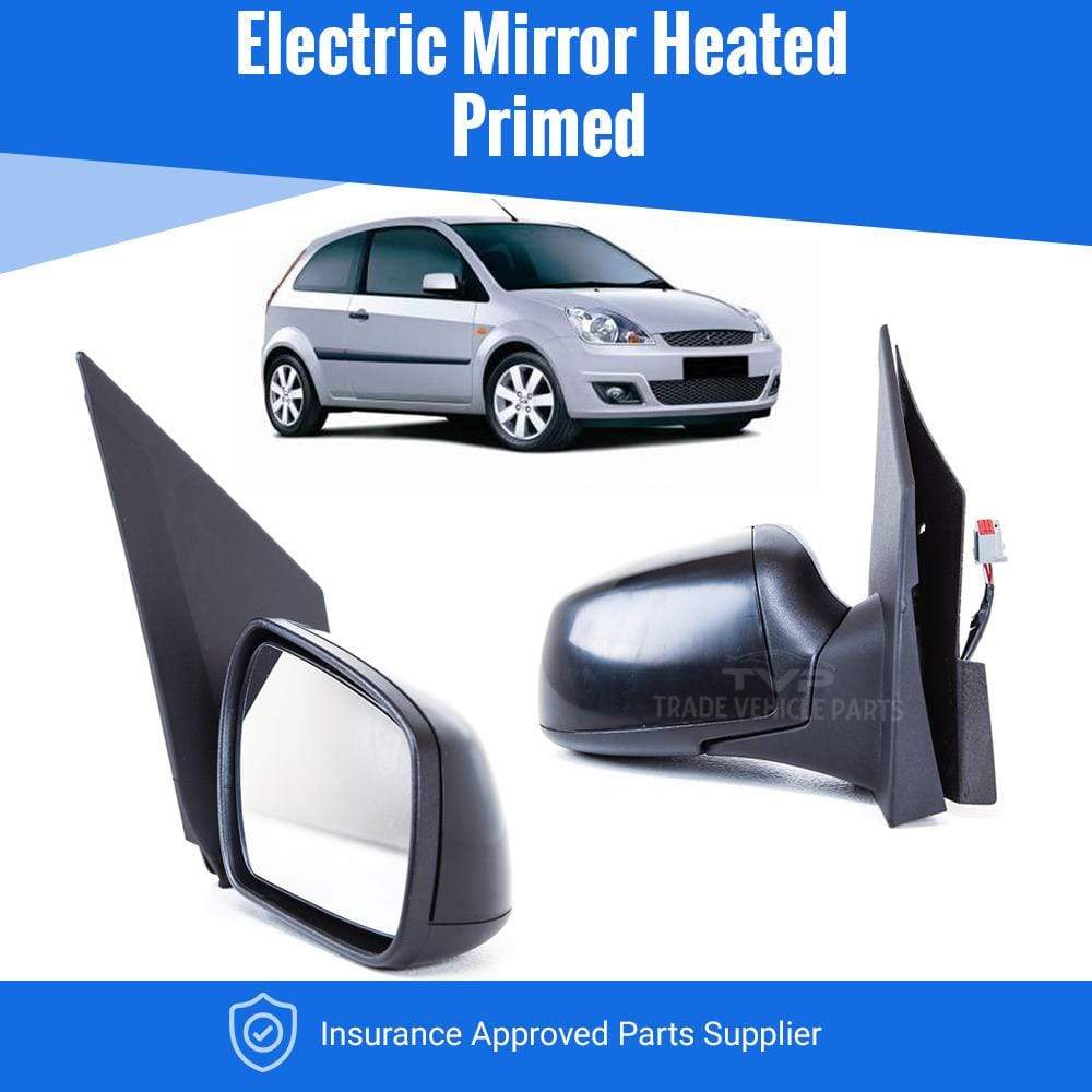 Fits Ford Fiesta Mk6 2005 2008 Door Wing Mirror Electric Heated Primed Driver Side
