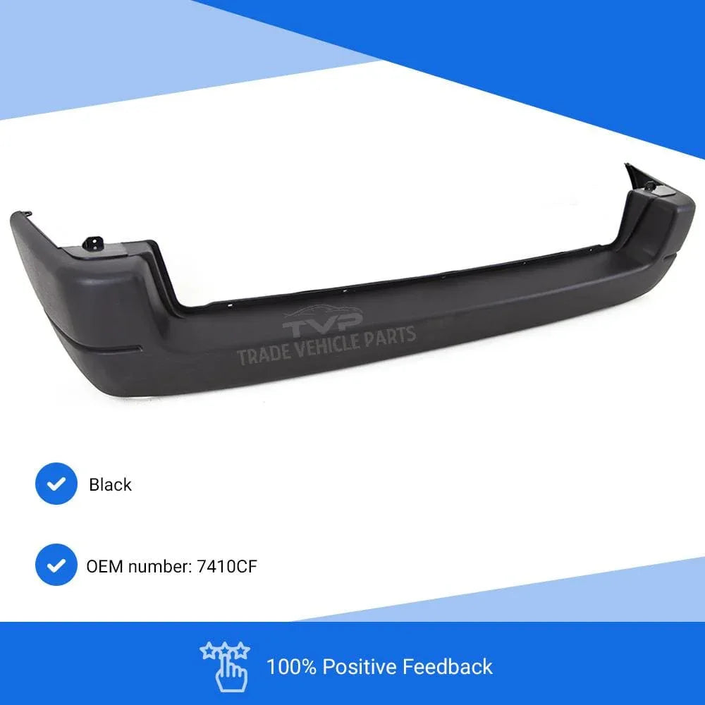 Peugeot Partner 1996-2008 Rear Bumper Black Without Sensor Holes ...