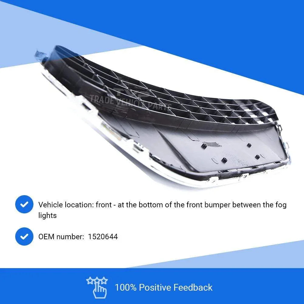 Ford Focus 2008-2011 Front Bumper Centre Grille With Chrome Frame ...