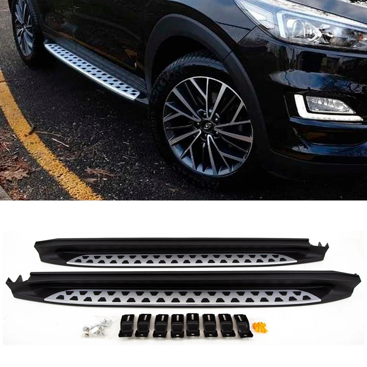 Fits Hyundai Tucson 2015-2020 Running Boards Side Steps ...